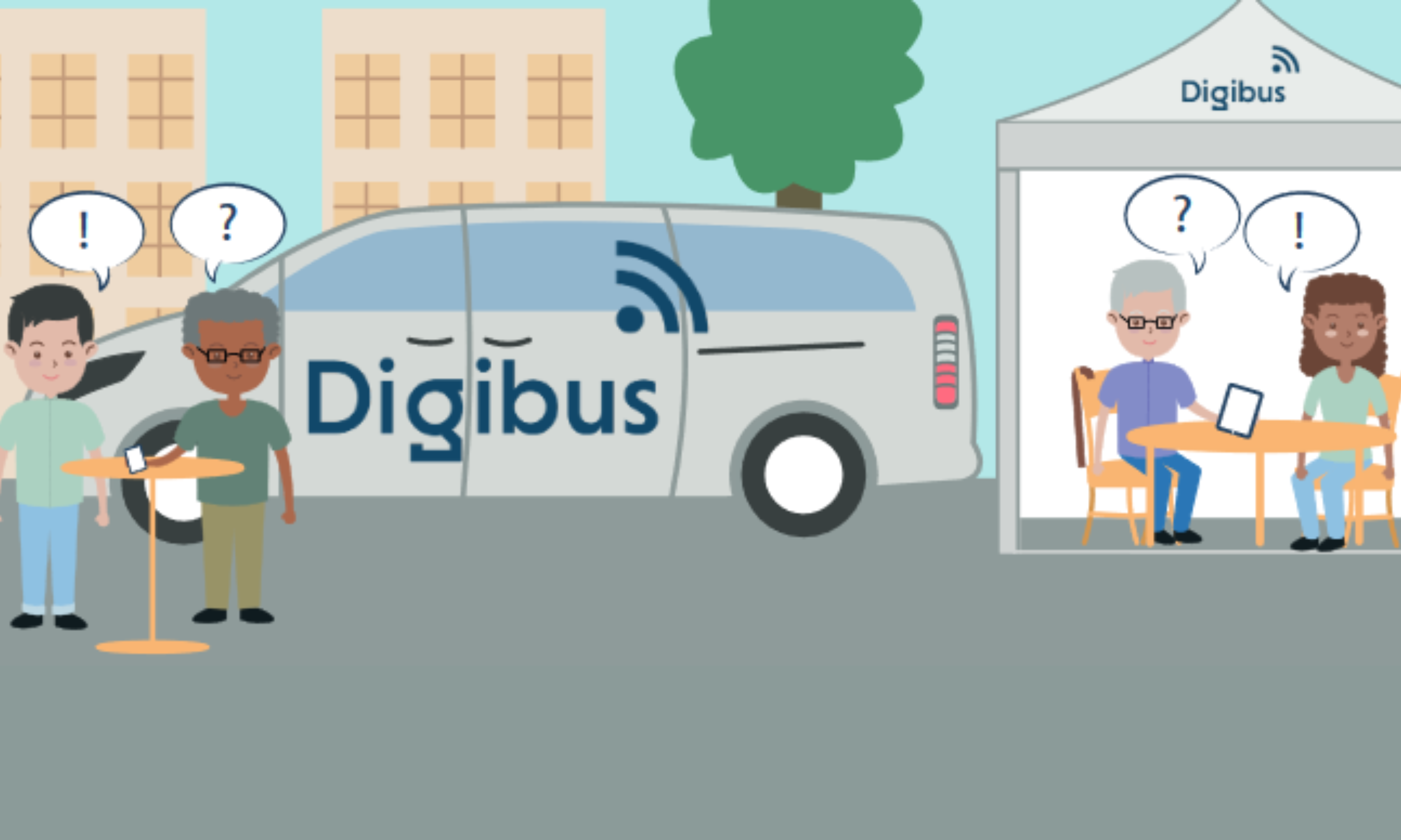 The Digibus travels through Luxembourg - Zesummendigital - Luxembourg